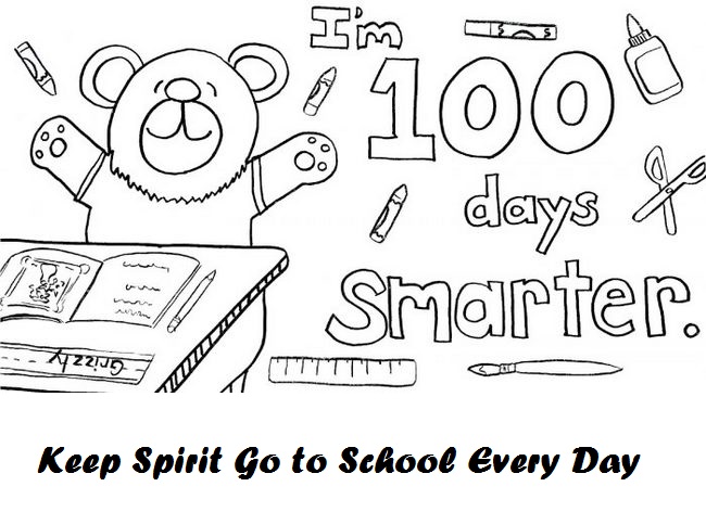 100th Day Of School Coloring Page 100th Day Of School Coloring Page