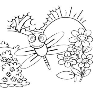 12 Beautiful Dragonfly Coloring Pages for Kids - Coloring Pages