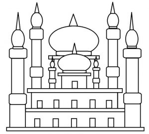 10 Most Beautiful Mosque Coloring Pages for Children - Coloring Pages